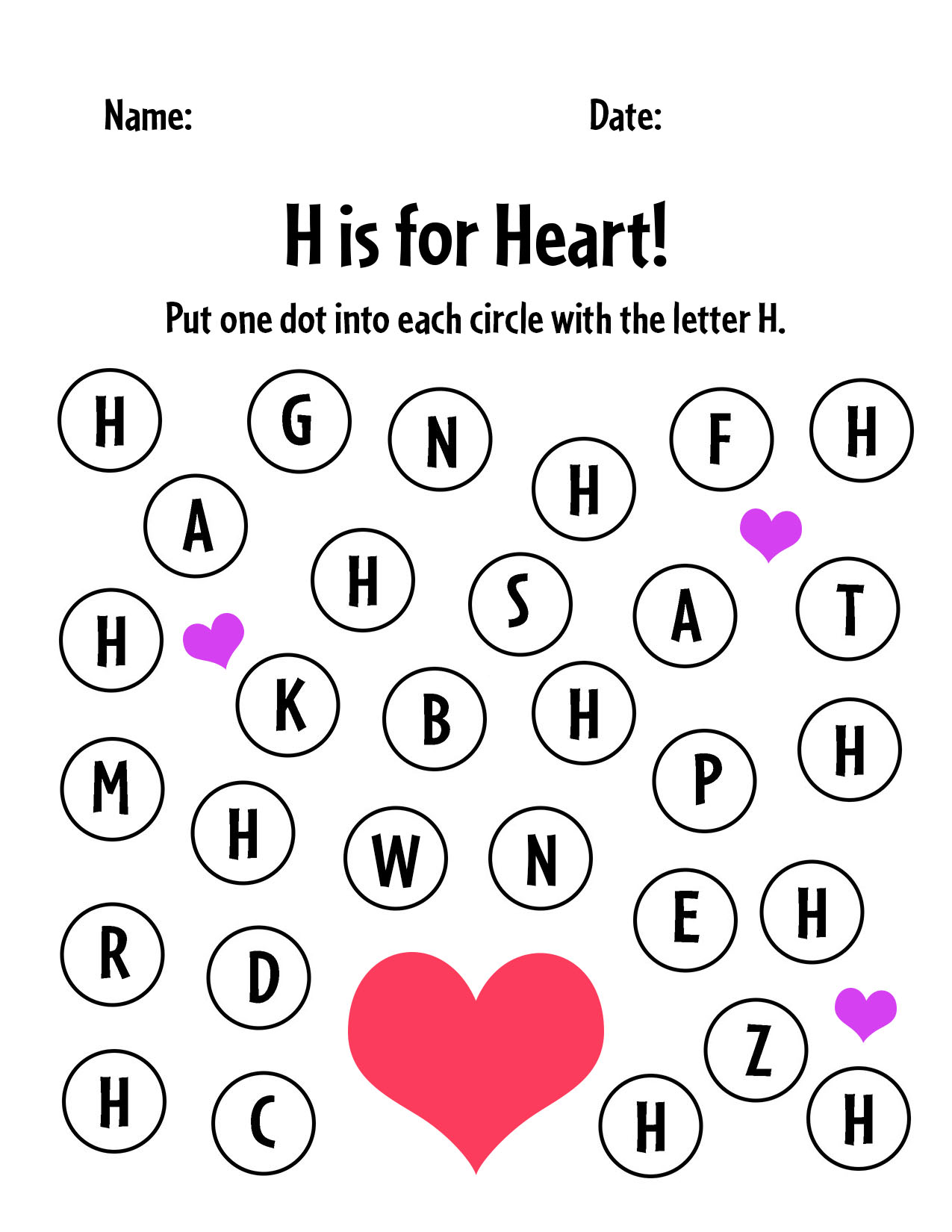 Valentine Worksheets for Preschool! ⋆ The Hollydog Blog
