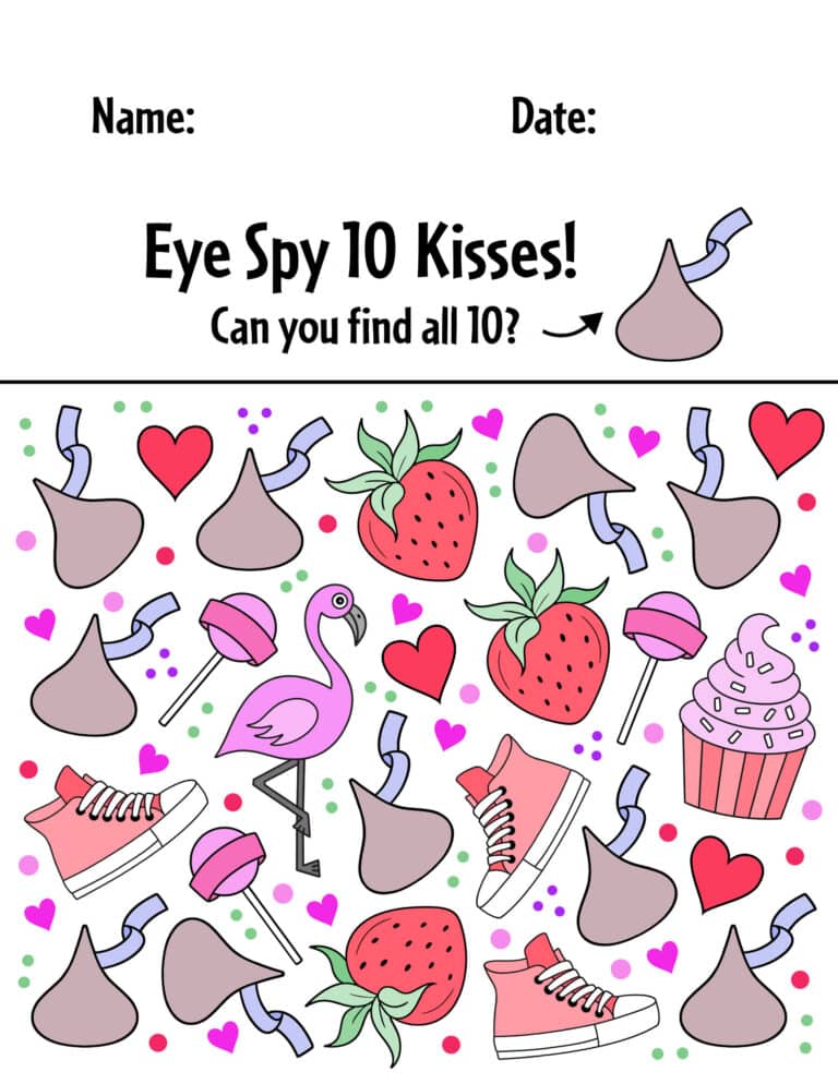 FREE February Worksheets for Preschool ⋆ The Hollydog Blog