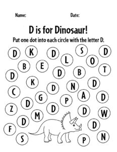 Free Dinosaur Printables for Preschool! ⋆ The Hollydog Blog
