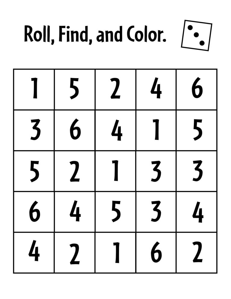 Free "Roll and Cover" Printables! ⋆ The Hollydog Blog