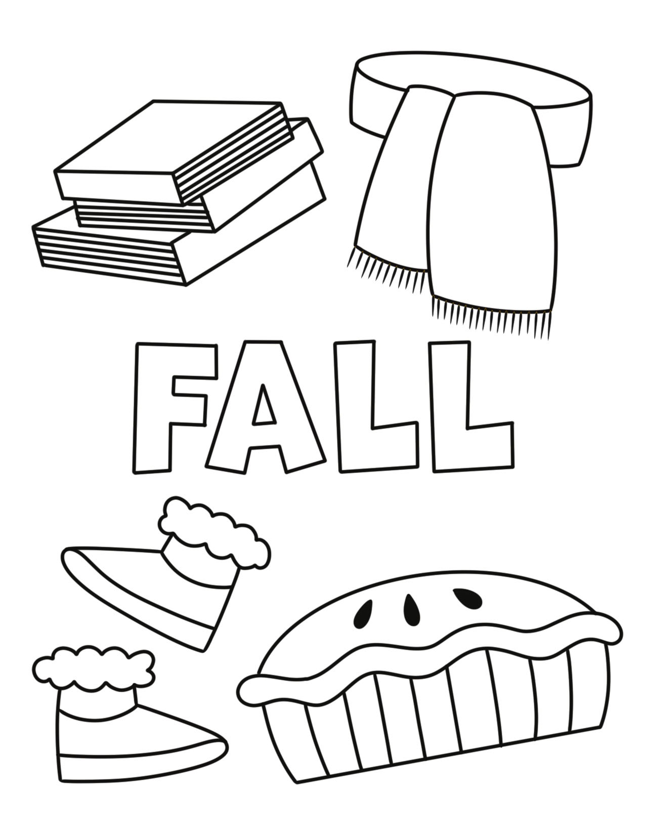 Free Fall Coloring Pages for Kids! ⋆ The Hollydog Blog