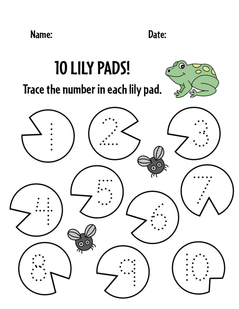 Free Frog Theme Preschool Lesson Plan (Fun Pond Activities & Printables ...