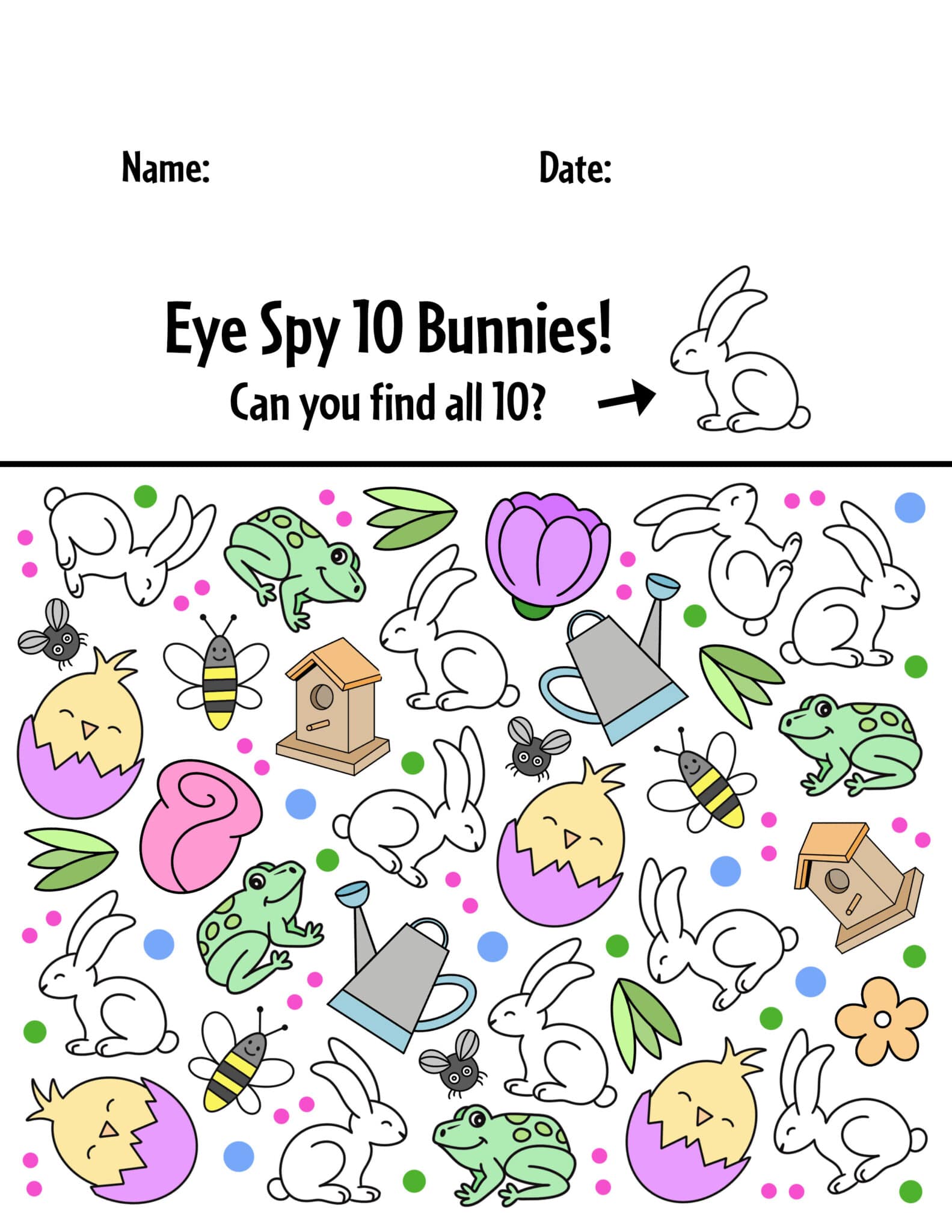 FREE Spring Worksheets for Preschool! ⋆ The Hollydog Blog