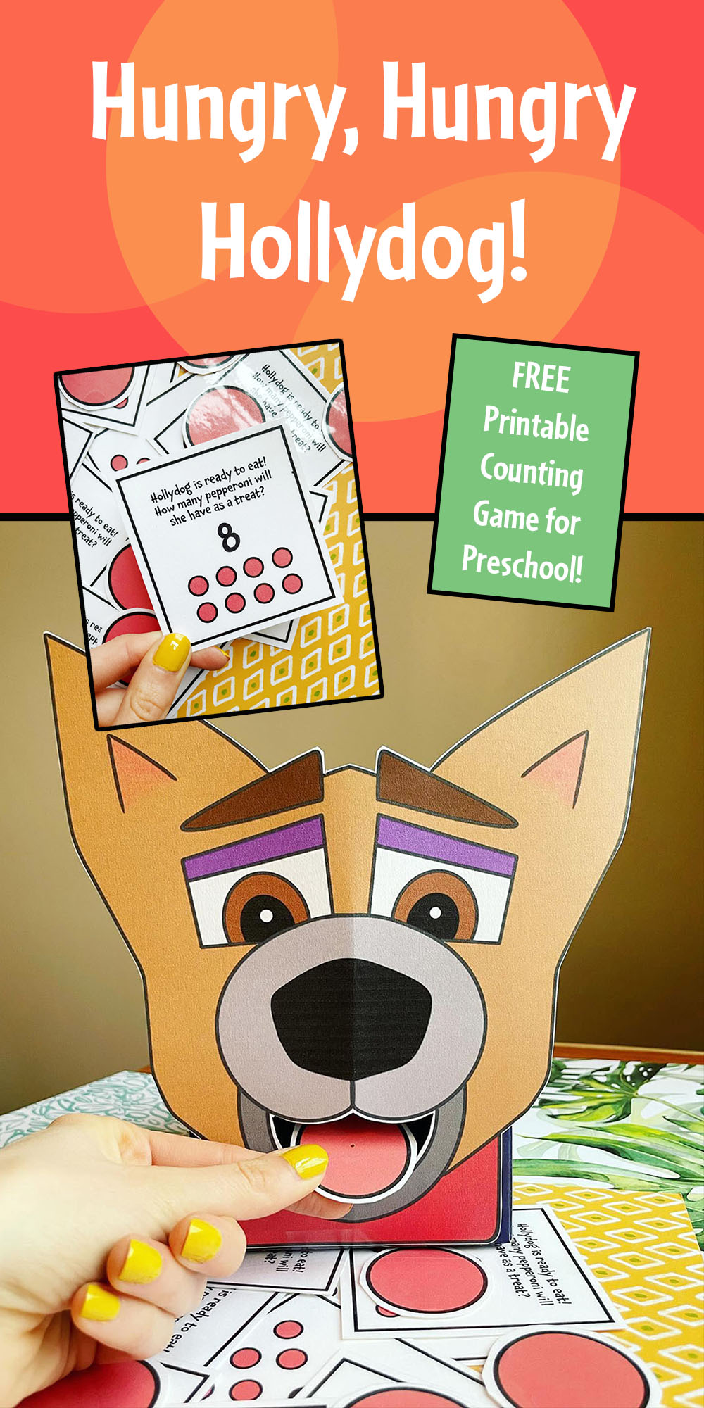 Fun Counting Activity for Preschool: Hungry, Hungry Hollydog ⋆ The ...
