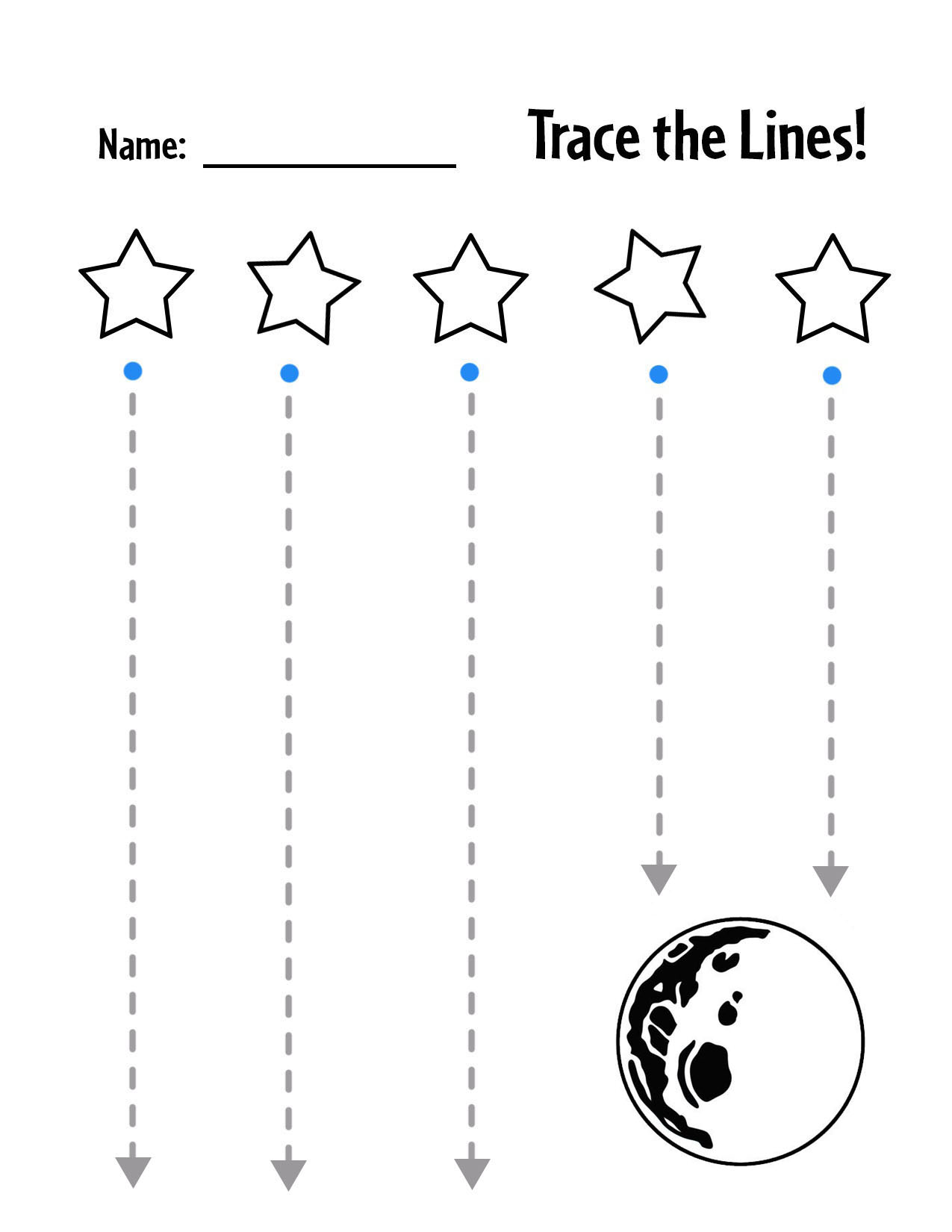 Free Trace the Line Worksheets for Preschool ⋆ The Hollydog Blog