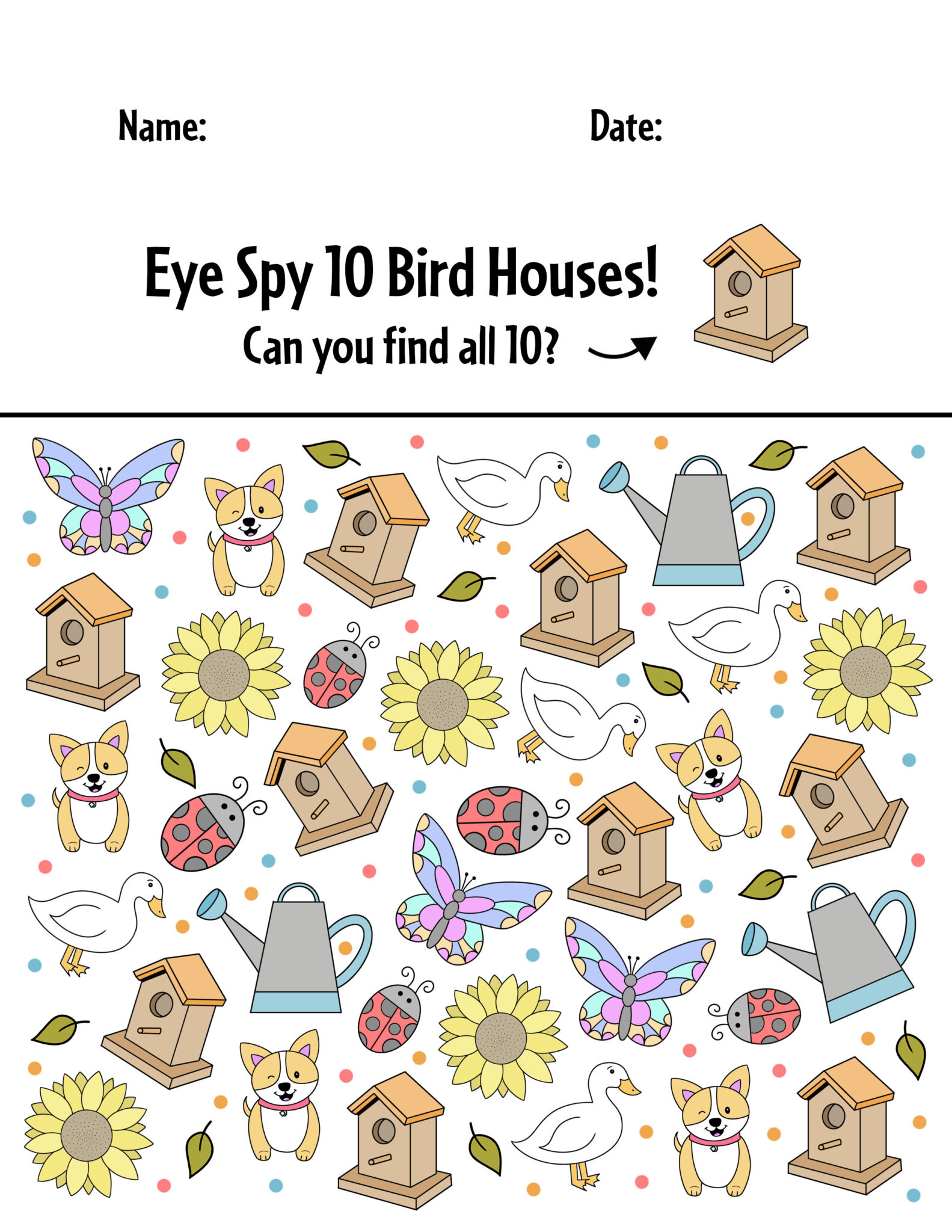 Free August Worksheets for Preschool! ⋆ The Hollydog Blog
