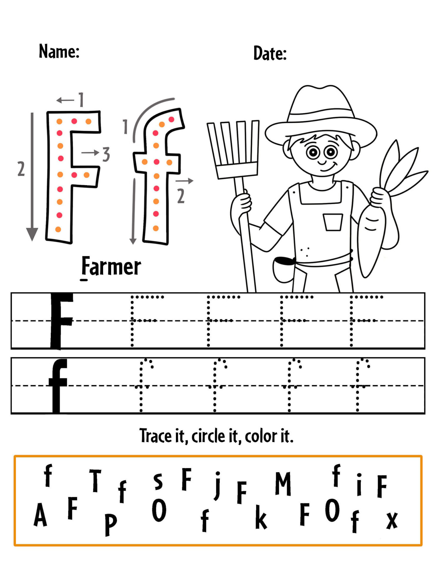 Free Farm Worksheets for Preschool! ⋆ The Hollydog Blog