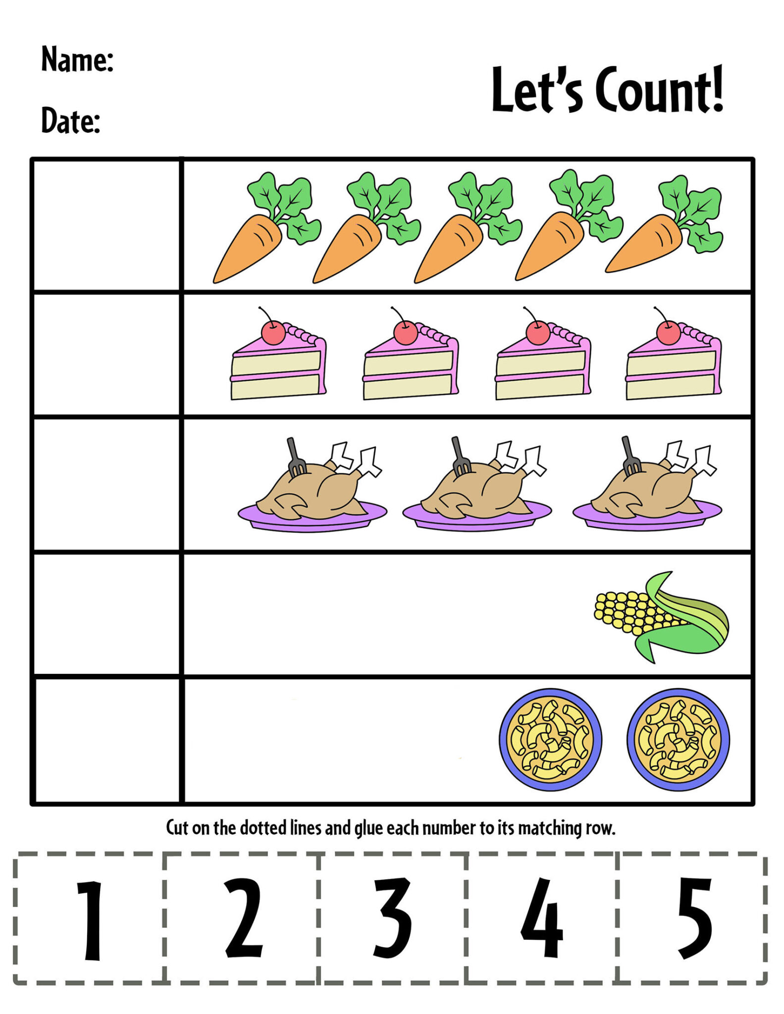 FREE November Worksheets for Preschool! ⋆ The Hollydog Blog