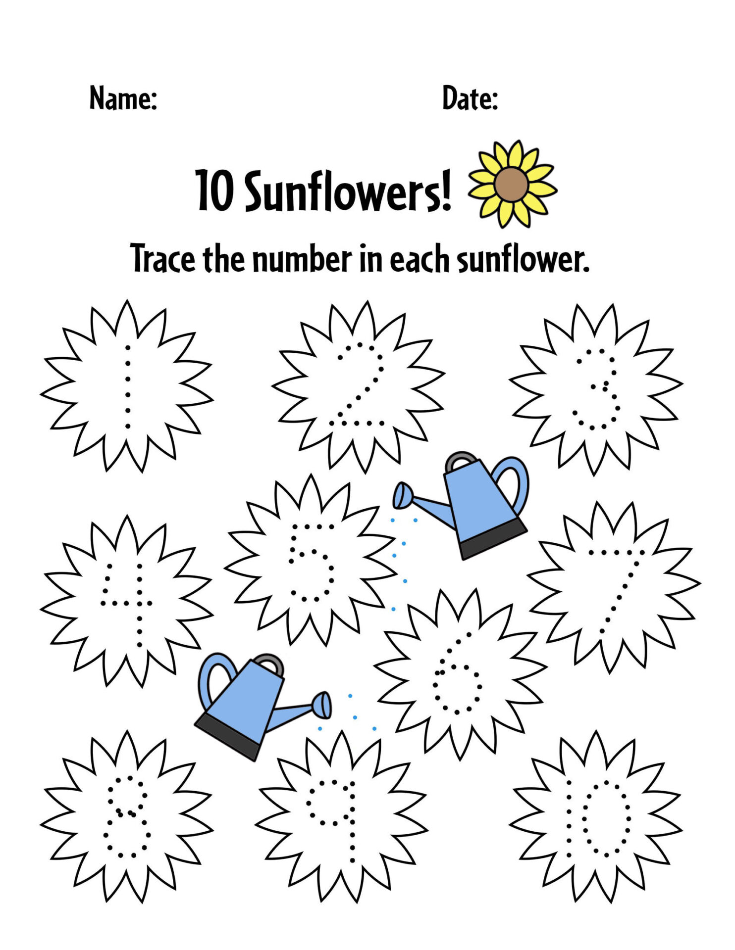 Free August Worksheets for Preschool! ⋆ The Hollydog Blog