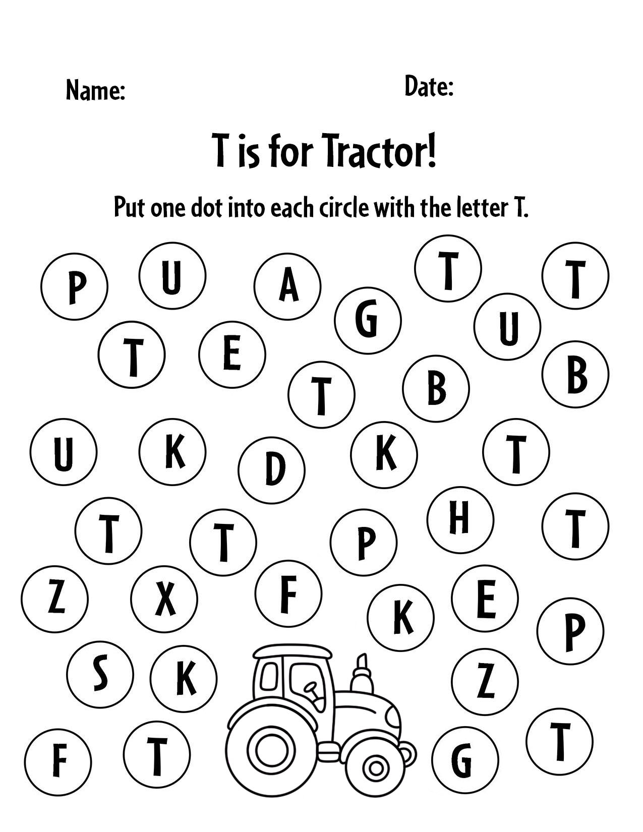 Free Farm Worksheets for Preschool! ⋆ The Hollydog Blog