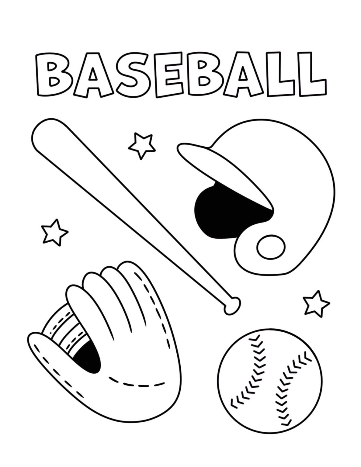 Free Sports Coloring Pages for Kids! ⋆ The Hollydog Blog