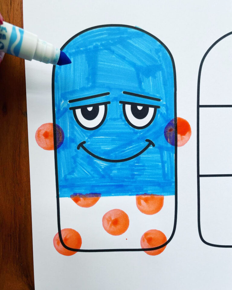 Free Printable Popsicle Craft for Preschool! ⋆ The Hollydog Blog