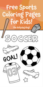 Free Sports Coloring Pages for Kids! ⋆ The Hollydog Blog