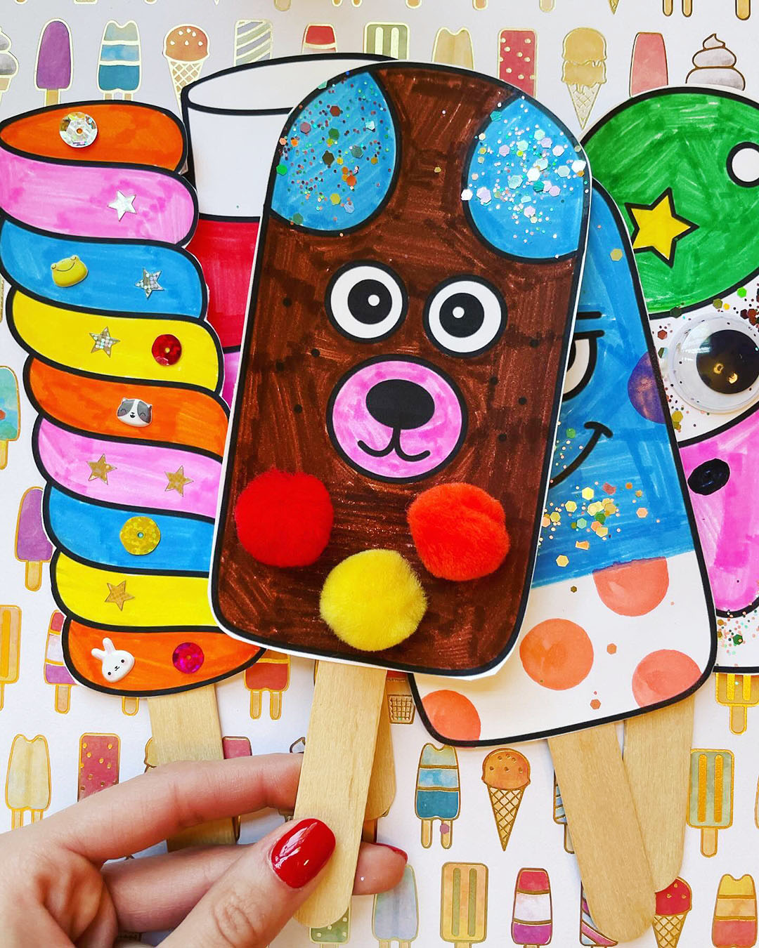 Free Printable Popsicle Craft for Preschool! ⋆ The Hollydog Blog