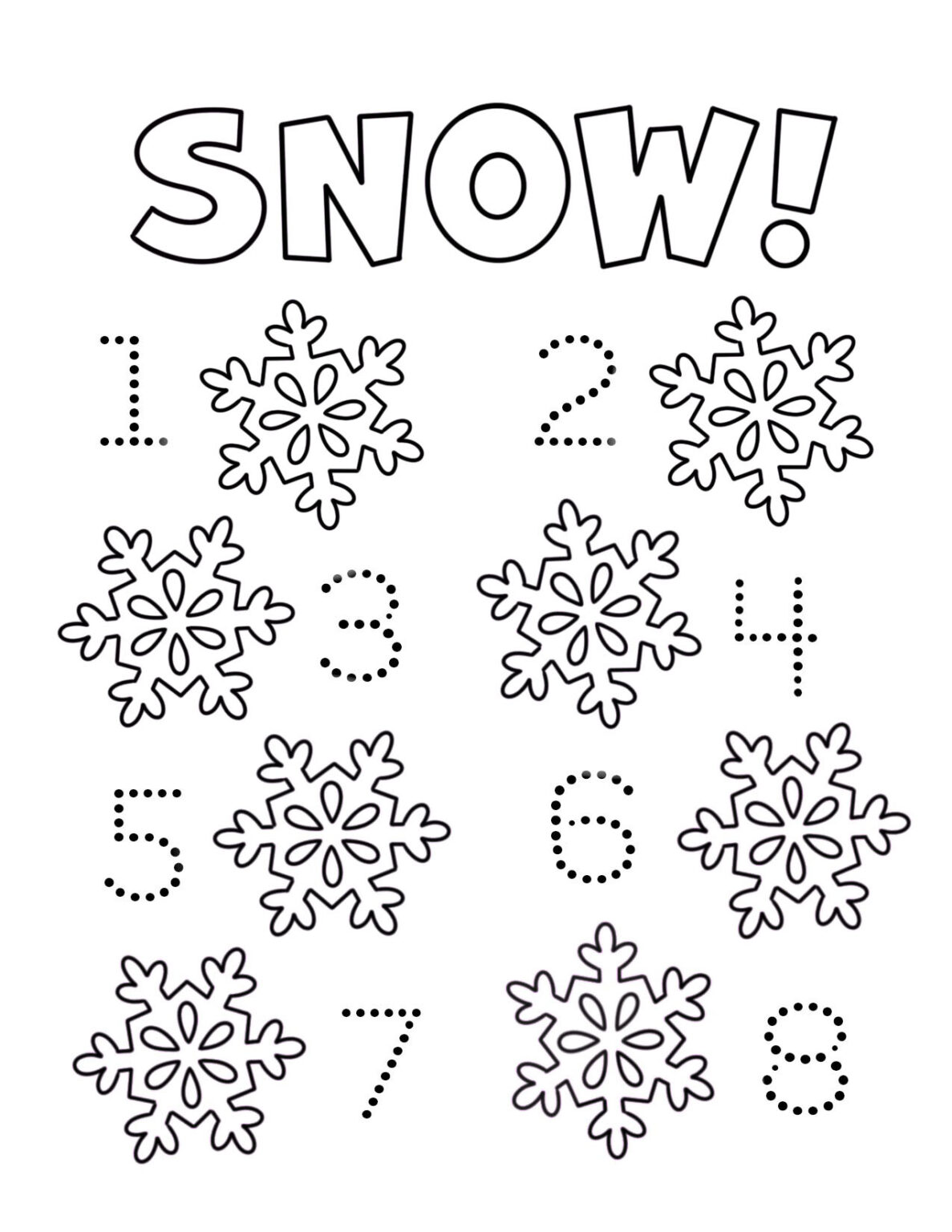 Free Coloring Pages of Snowflakes! ⋆ The Hollydog Blog