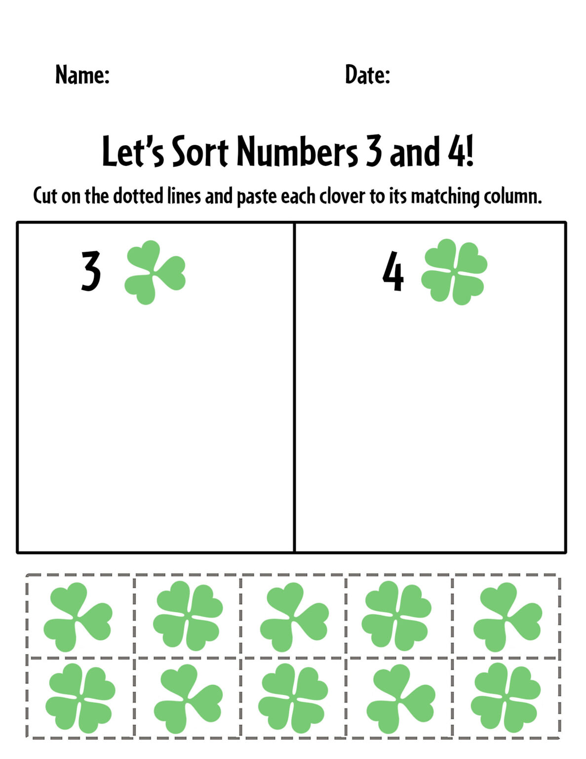 FREE March Worksheets for Preschool ⋆ The Hollydog Blog