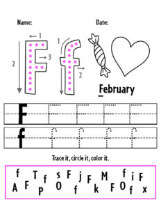 FREE February Worksheets for Preschool! ⋆ The Hollydog Blog