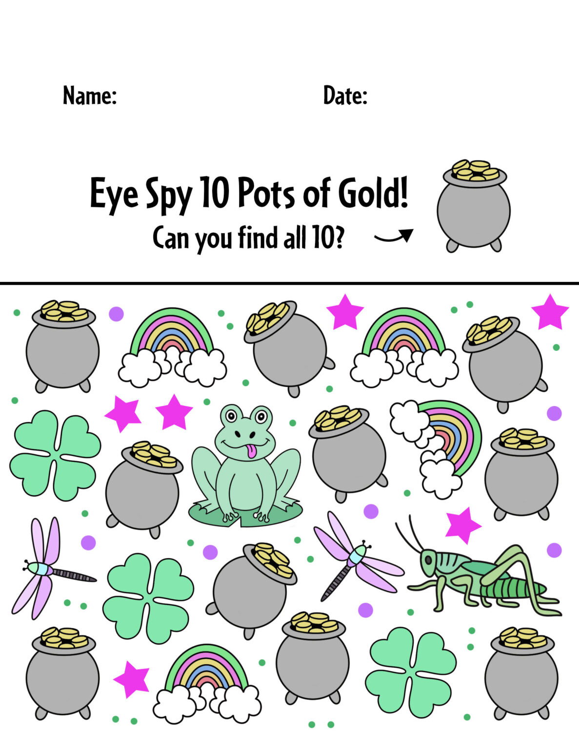 FREE March Worksheets for Preschool ⋆ The Hollydog Blog