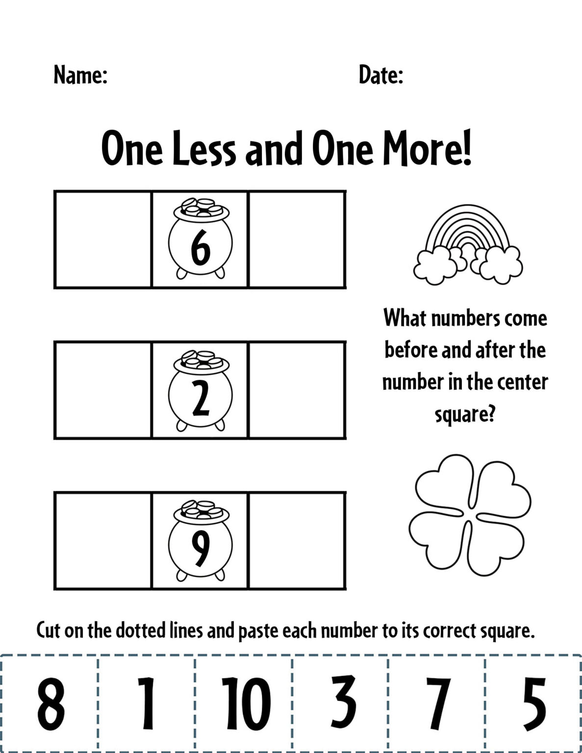 FREE March Worksheets for Preschool ⋆ The Hollydog Blog