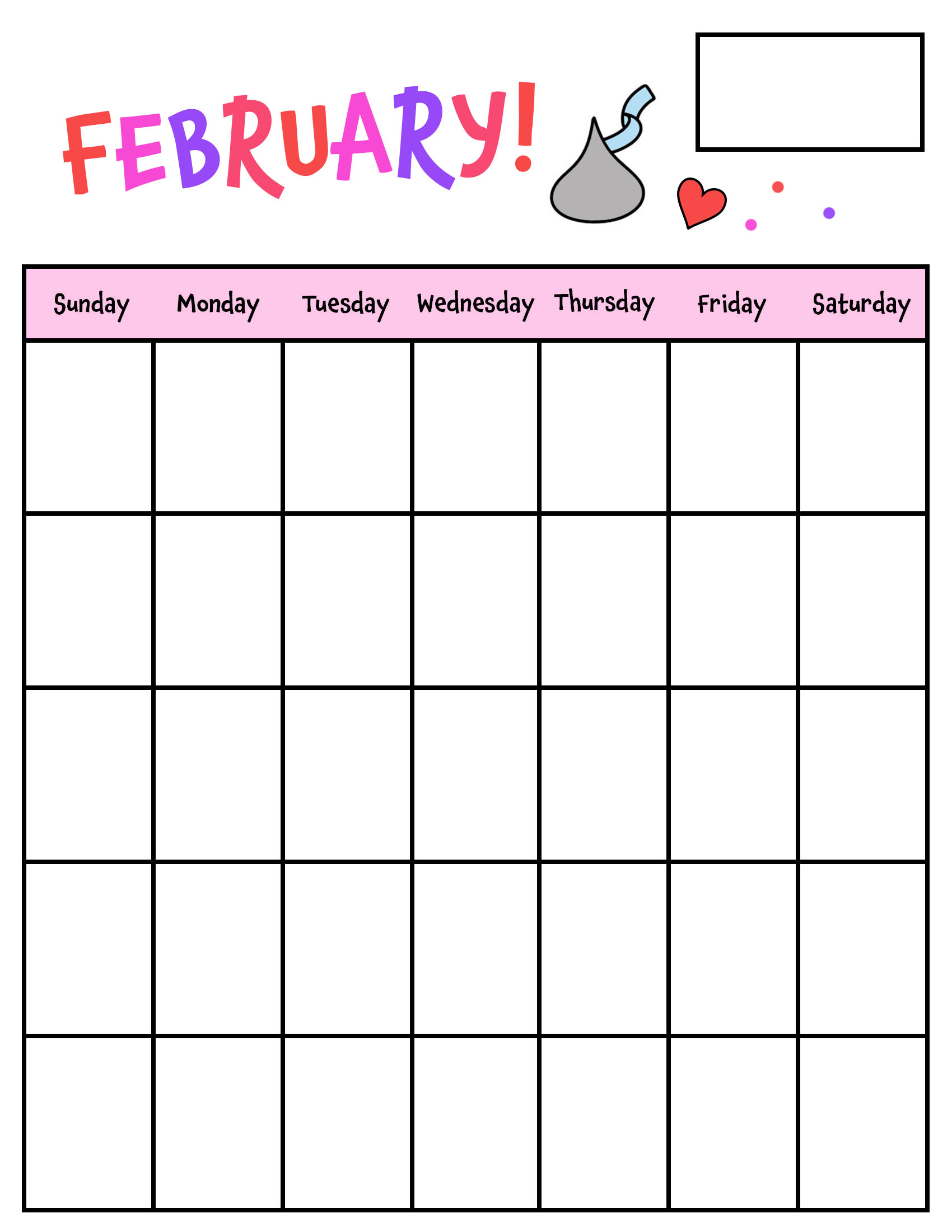 FREE February Worksheets for Preschool! ⋆ The Hollydog Blog