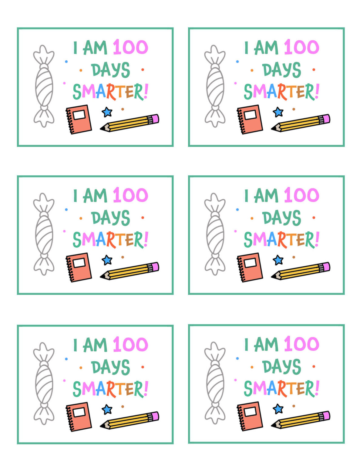 100th Day of School Craft and Printables! ⋆ The Hollydog Blog