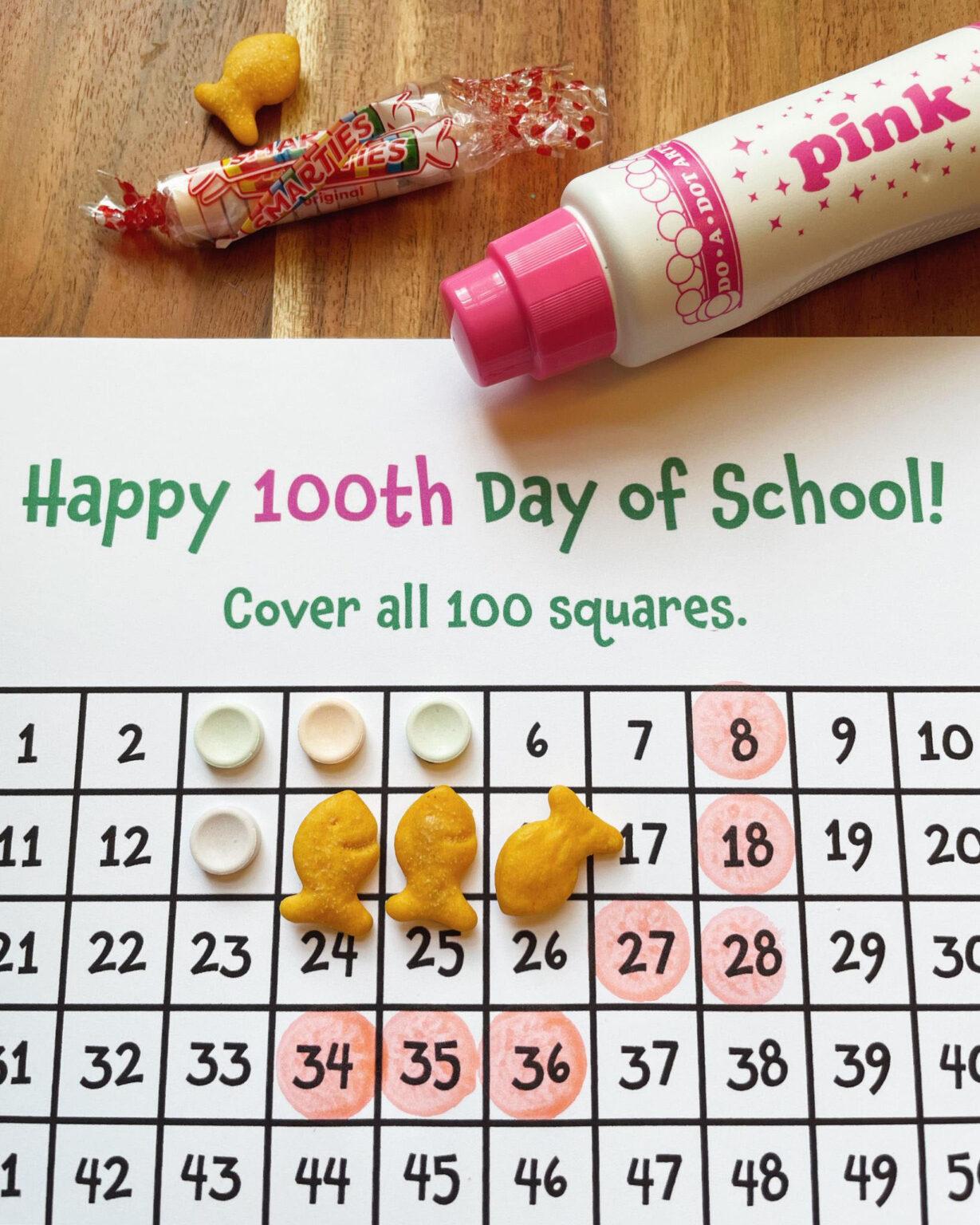 100th Day of School Craft and Printables! ⋆ The Hollydog Blog