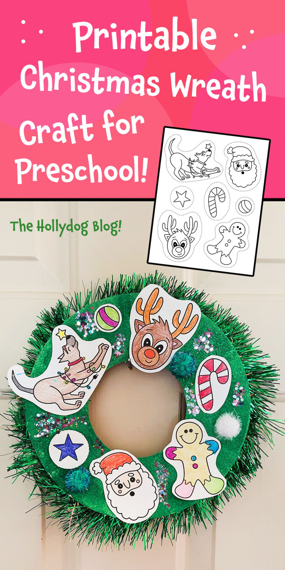Easy Paper Plate Christmas Wreath Craft! ⋆ The Hollydog Blog