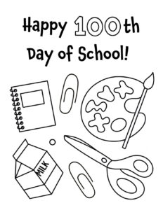 100th Day of School Craft and Printables! ⋆ The Hollydog Blog