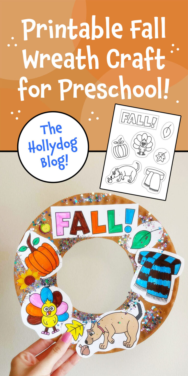 Cut & Paste Fall Wreath Craft for Preschool! ⋆ The Hollydog Blog