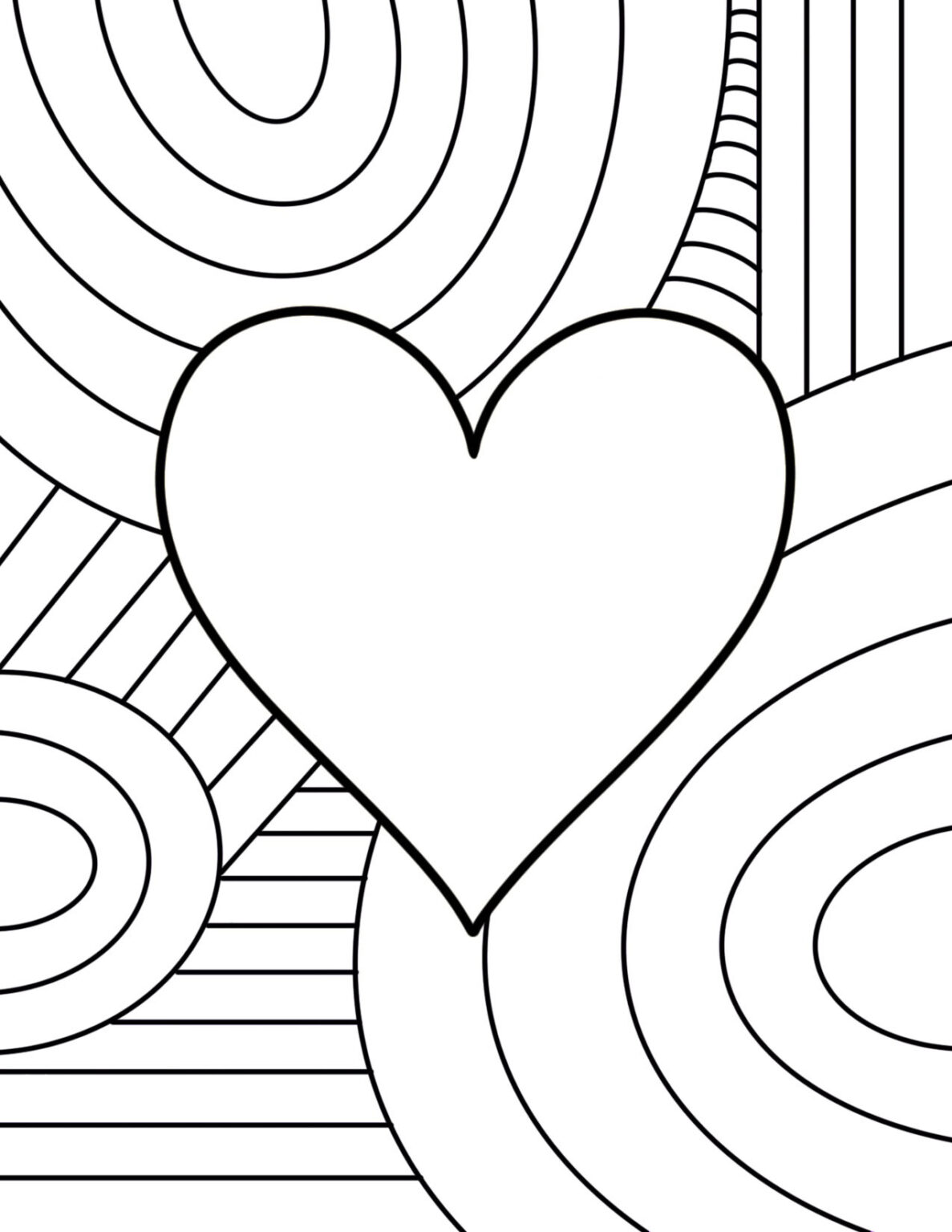Free Heart Coloring Pages for Preschool! ⋆ The Hollydog Blog