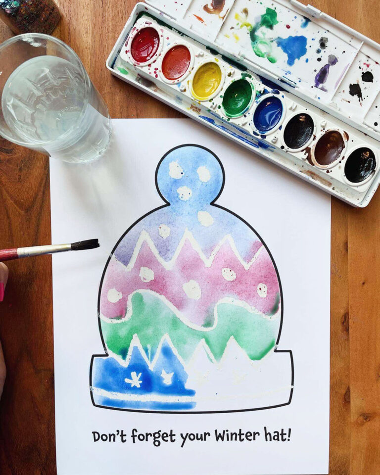 Fun Winter Hat Craft for Preschool! ⋆ The Hollydog Blog