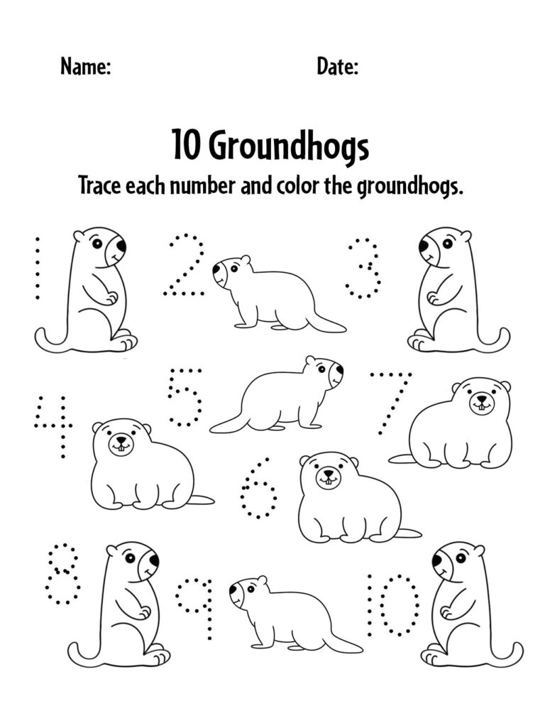 Free Groundhog Day Printables for Preschool! ⋆ The Hollydog Blog