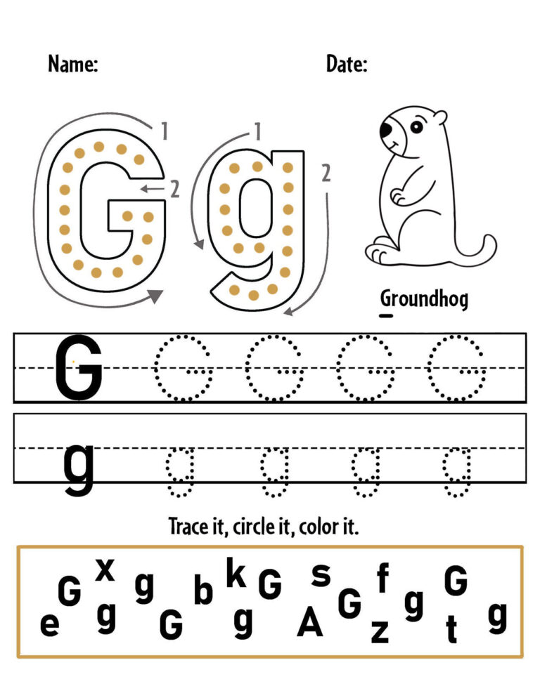 Free Groundhog Day Printables for Preschool! ⋆ The Hollydog Blog
