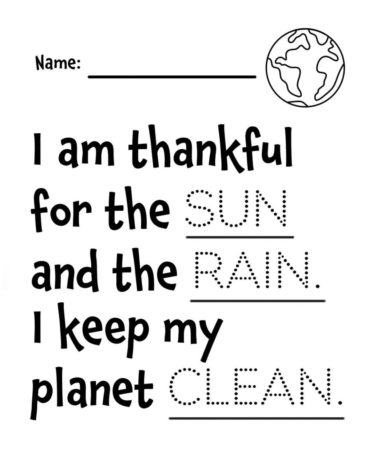 Free Positive Affirmation Tracing Pages for the Classroom! ⋆ The ...