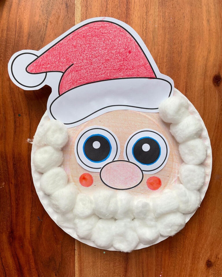 The Best Santa Craft for Preschool! ⋆ The Hollydog Blog
