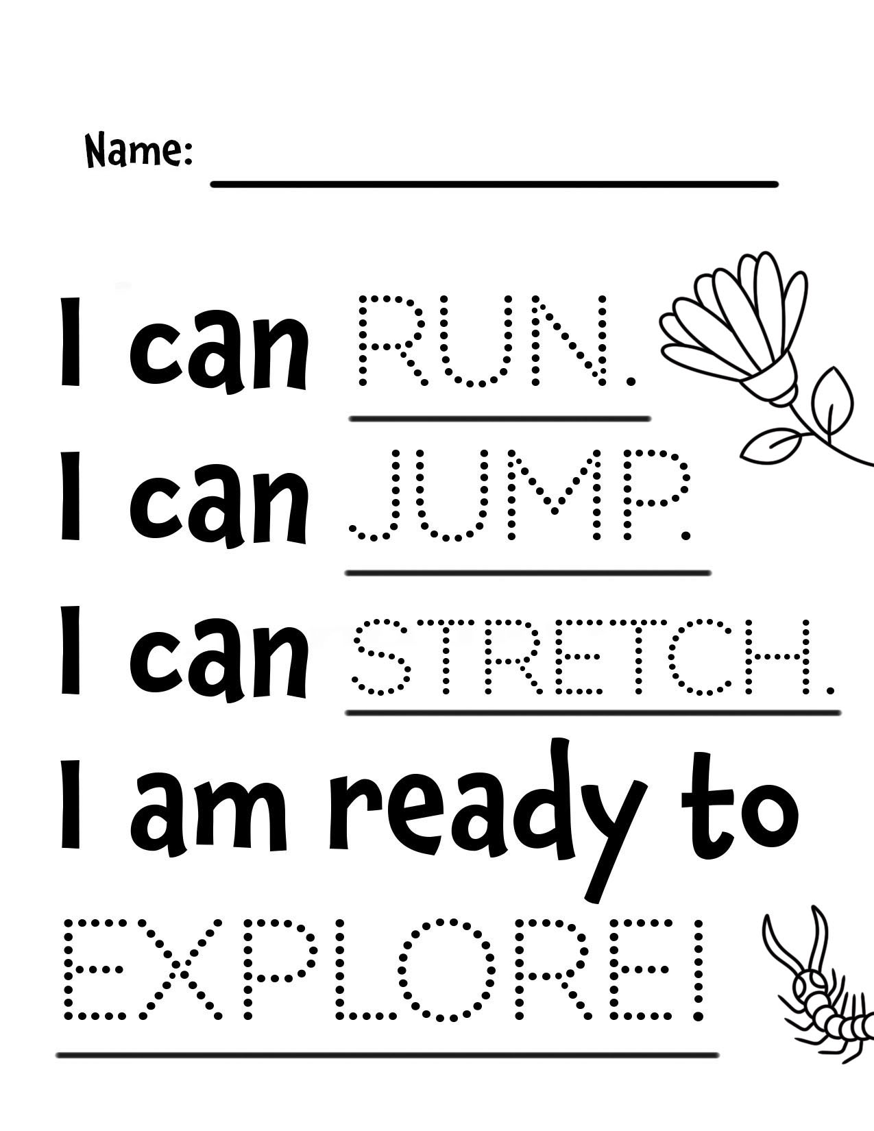 Free Positive Affirmation Tracing Pages for the Classroom! ⋆ The ...