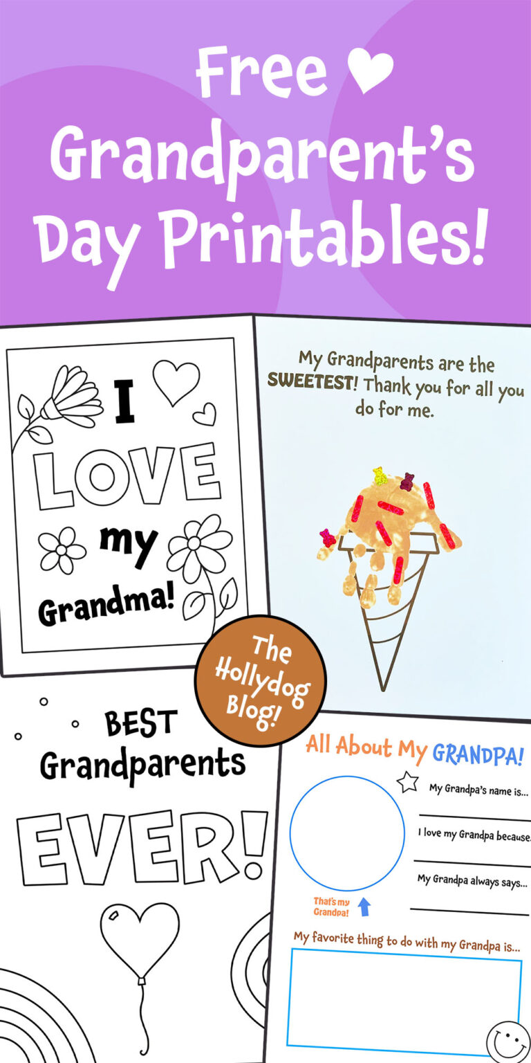 The Best Grandparent's Day Printables! ⋆ The Hollydog Blog