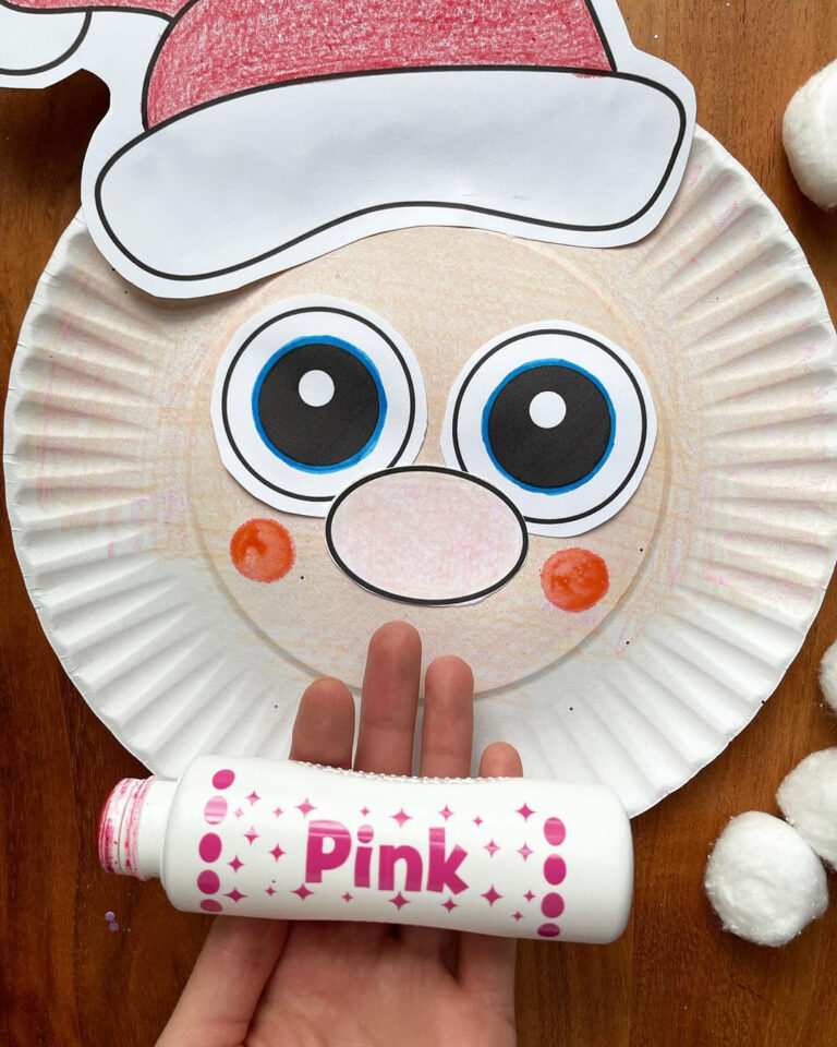 The Best Santa Craft for Preschool! ⋆ The Hollydog Blog