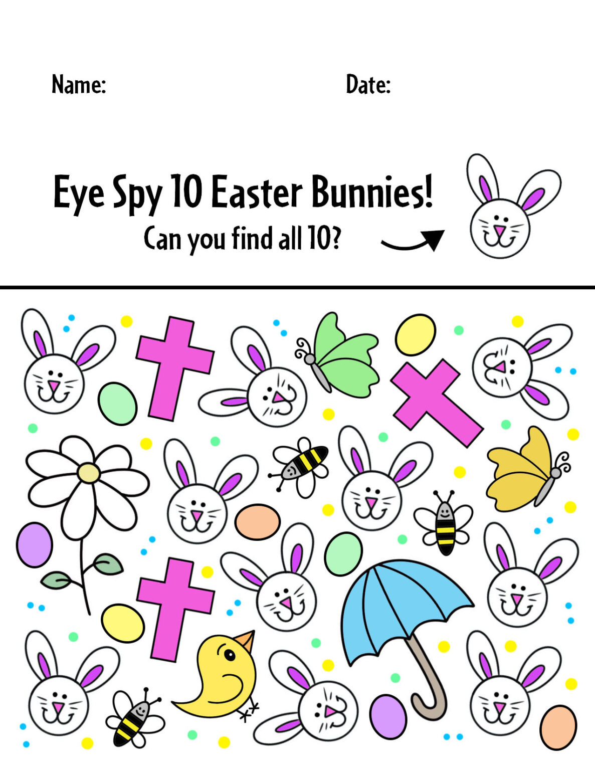 Free Easter Printables for Preschool! ⋆ The Hollydog Blog