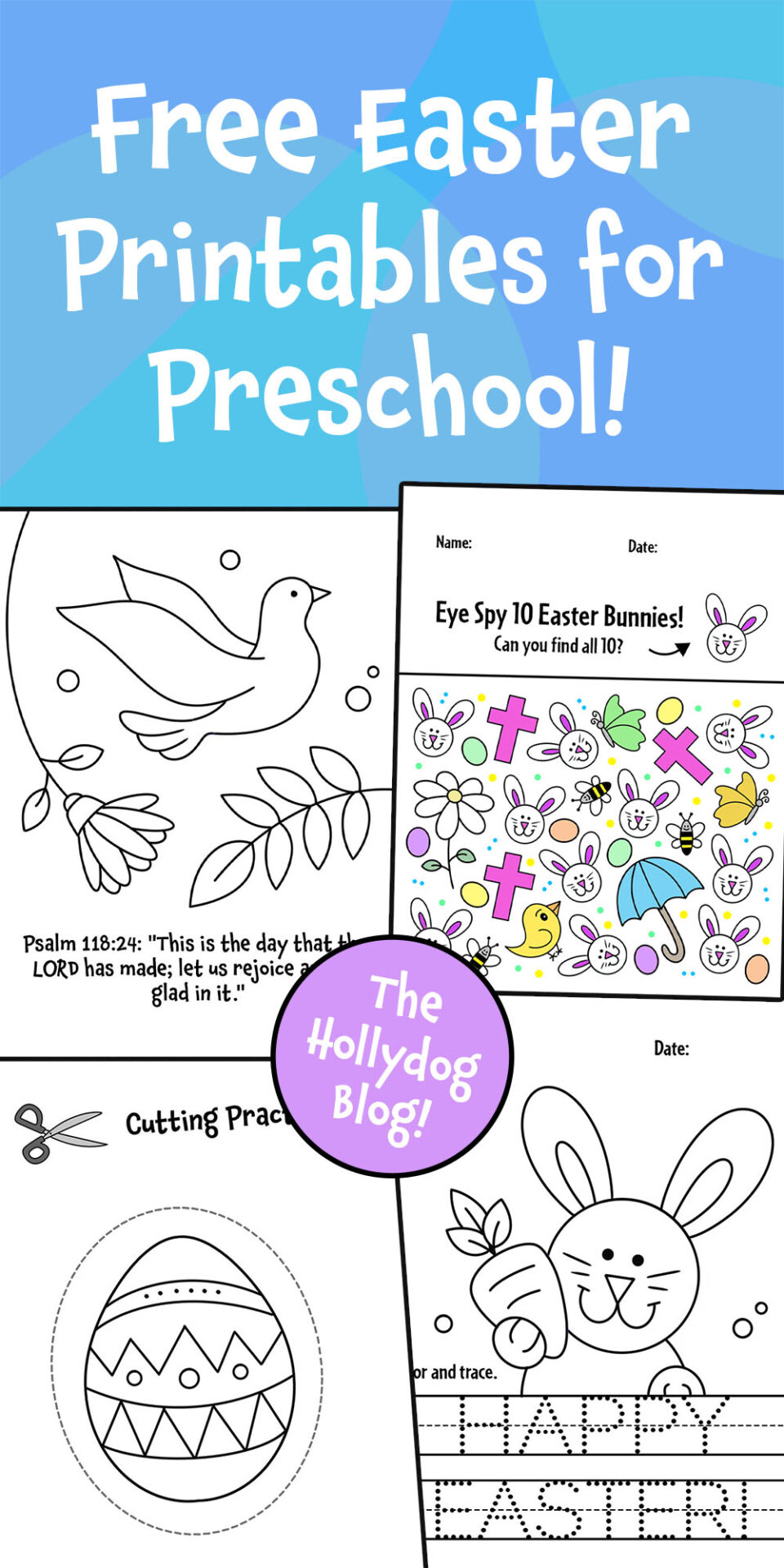 Free Easter Printables for Preschool! ⋆ The Hollydog Blog