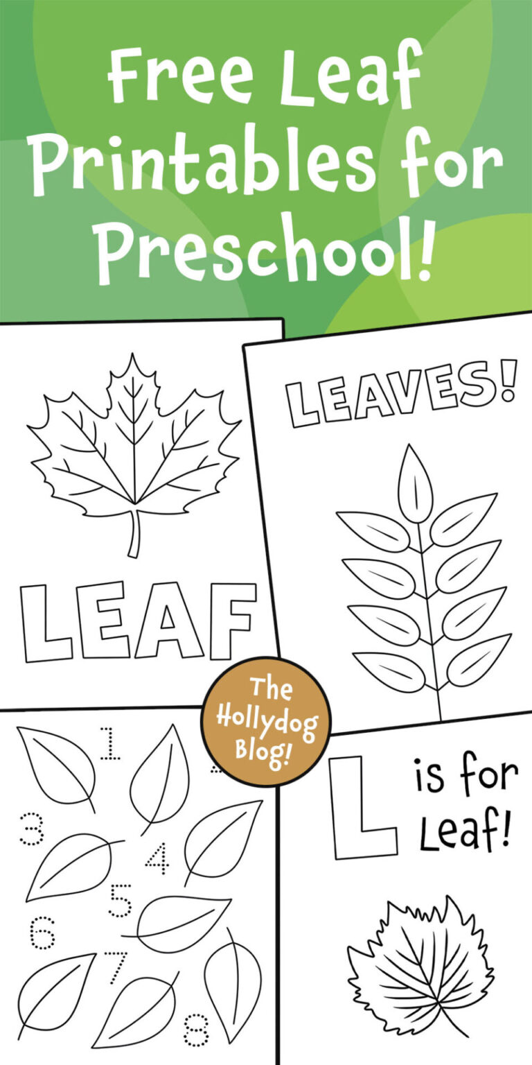 Free Leaf Coloring Pages and Templates of Leaves! ⋆ The Hollydog Blog