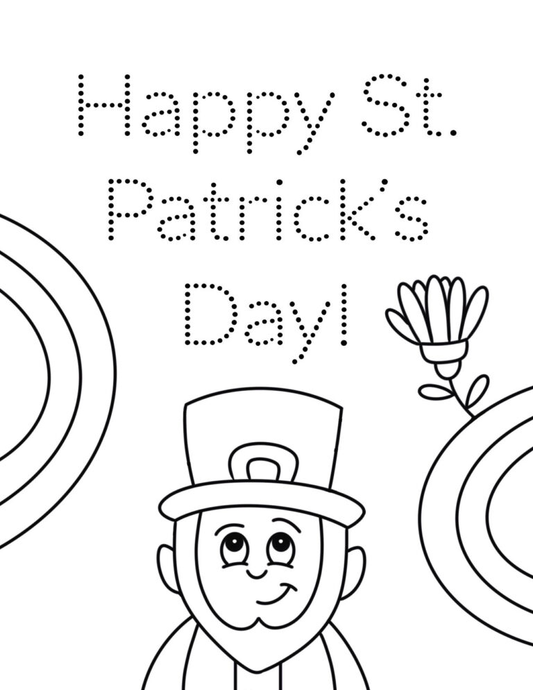 Free St. Patrick's Day Coloring Pages for Kids! ⋆ The Hollydog Blog