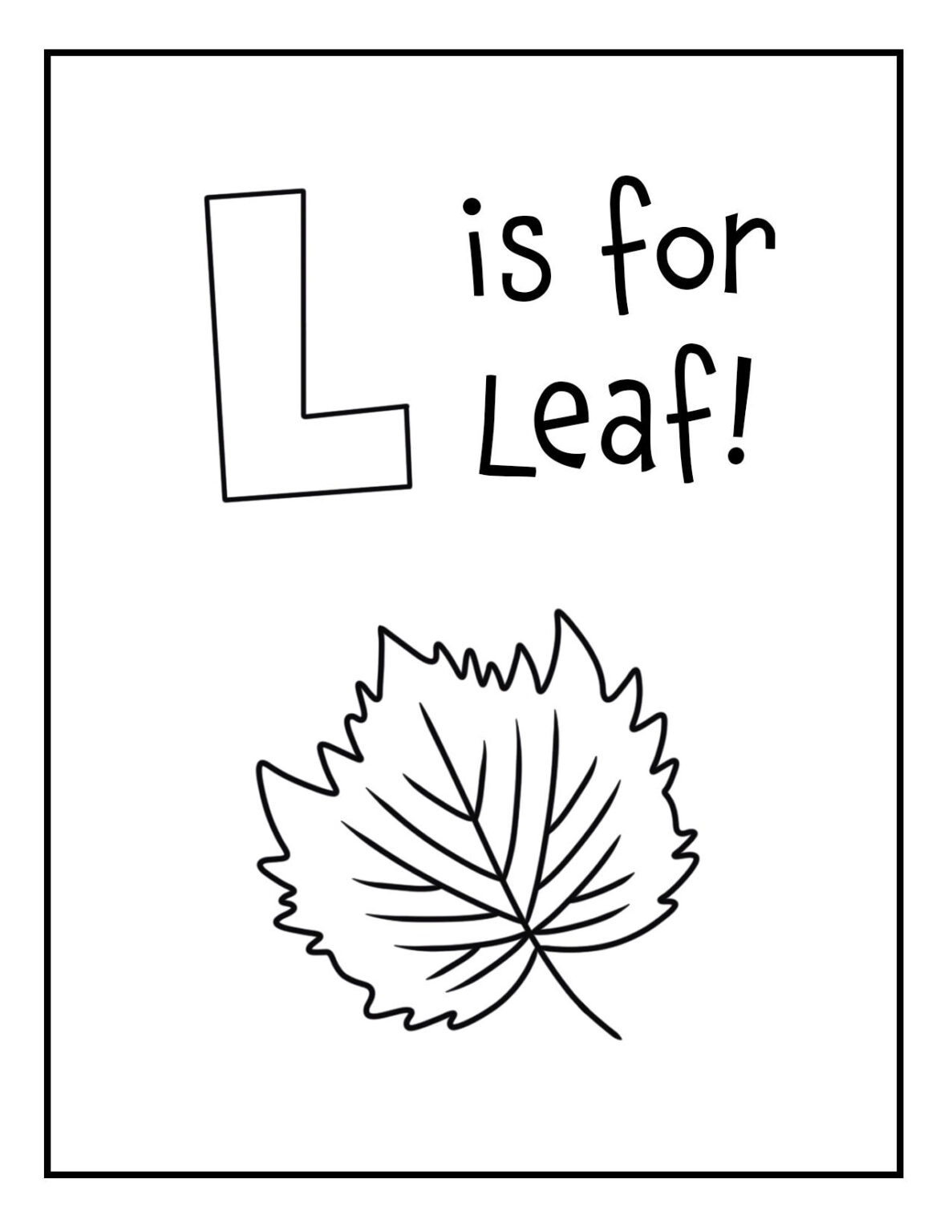Free Leaf Coloring Pages and Templates of Leaves! ⋆ The Hollydog Blog