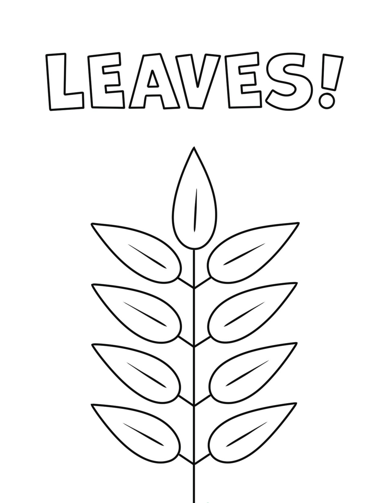 Free Leaf Coloring Pages and Templates of Leaves! ⋆ The Hollydog Blog