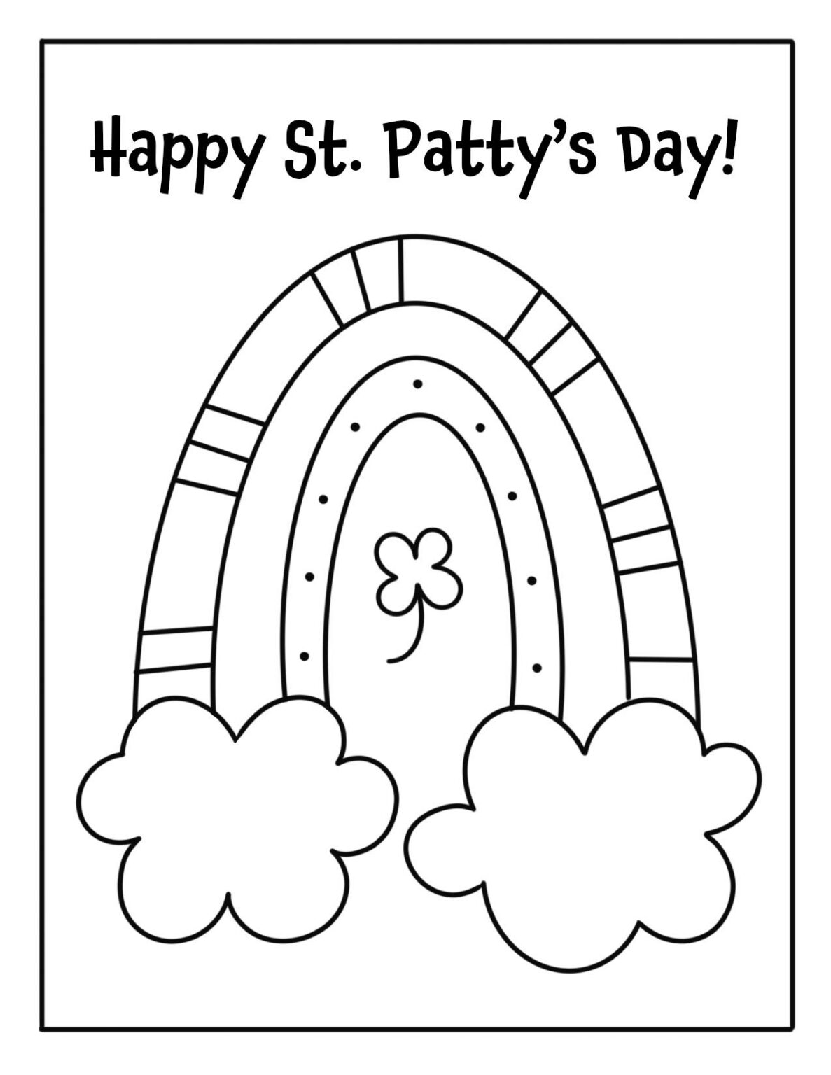 Free St. Patrick's Day Coloring Pages for Kids! ⋆ The Hollydog Blog