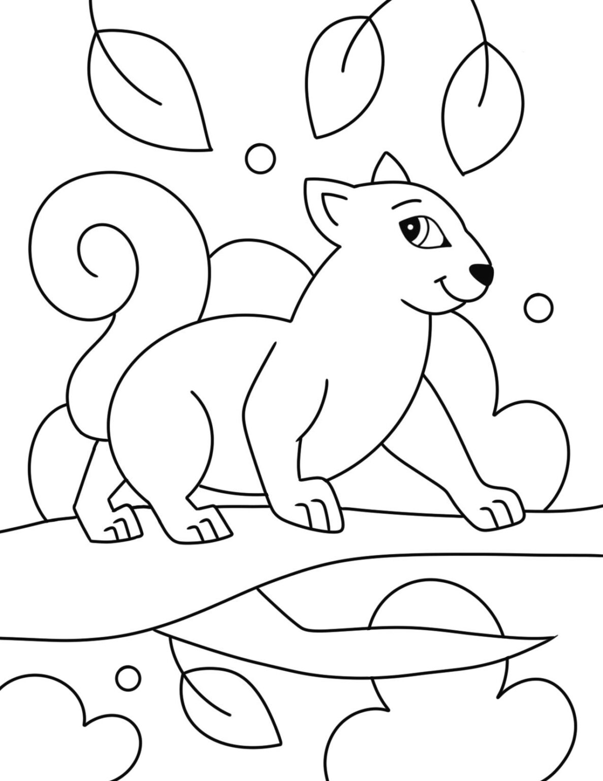 Free Squirrel Coloring Pages for Preschool! ⋆ The Hollydog Blog