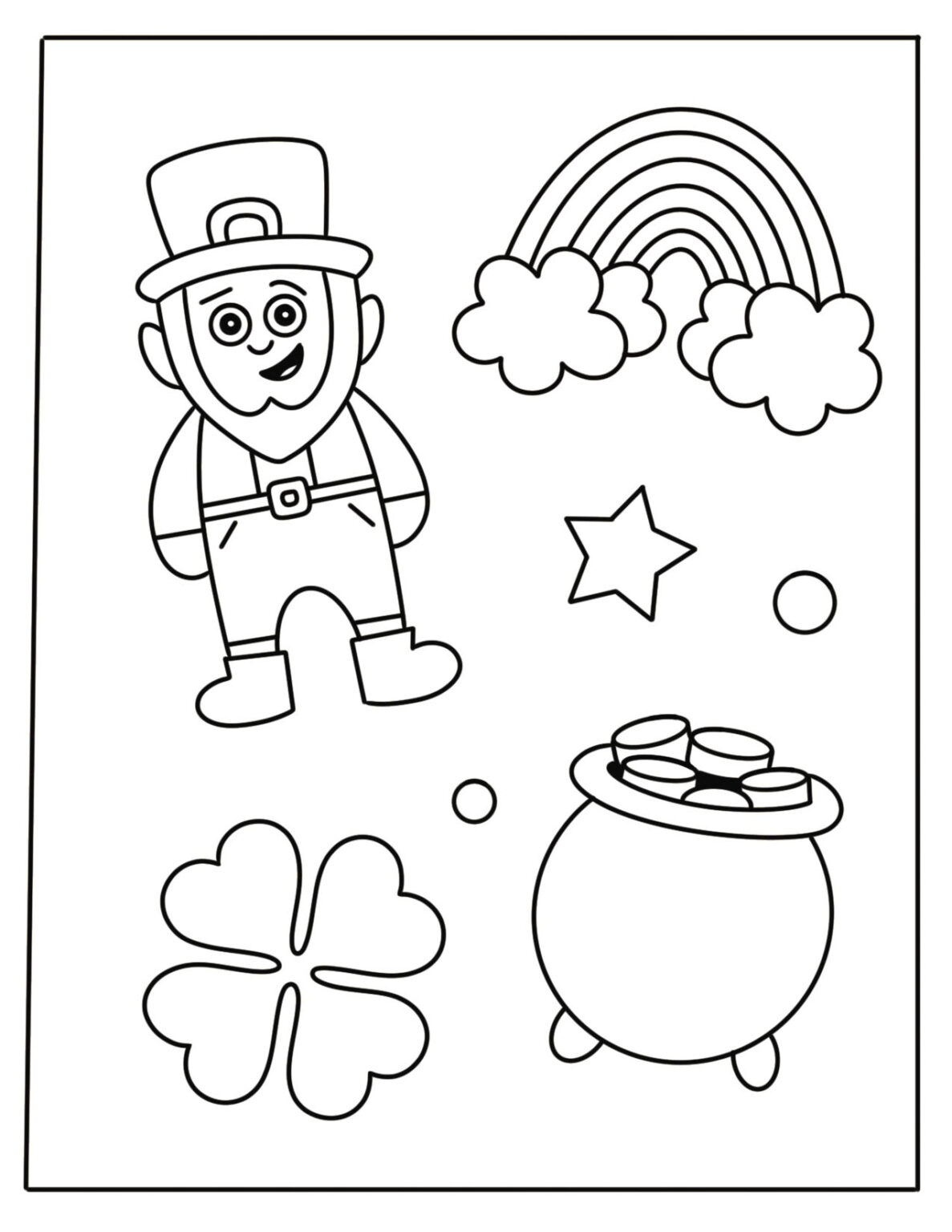 Free St. Patrick's Day Coloring Pages for Kids! ⋆ The Hollydog Blog