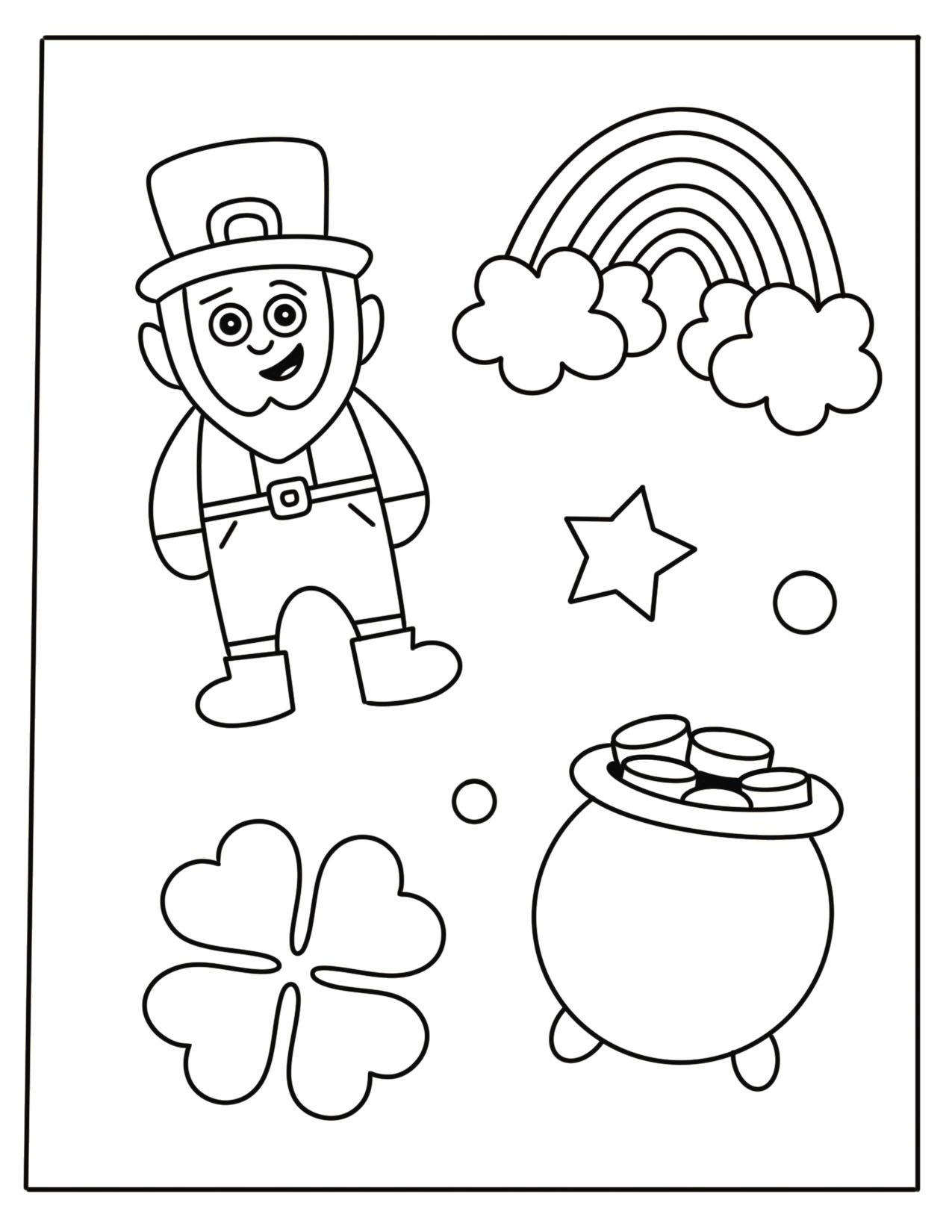 Free St. Patrick's Day Coloring Pages for Kids! ⋆ The Hollydog Blog