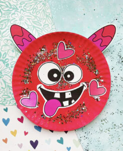 Free Printable Valentine's Monster Craft for Preschool! ⋆ The Hollydog Blog