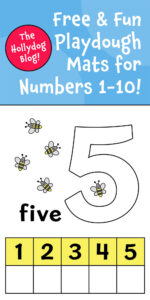 Free & Fun Playdough Mats for Numbers 1-10! ⋆ The Hollydog Blog